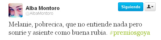 Y el Goya al mejor tweet es para… : El blog de Eduardo Prádanos